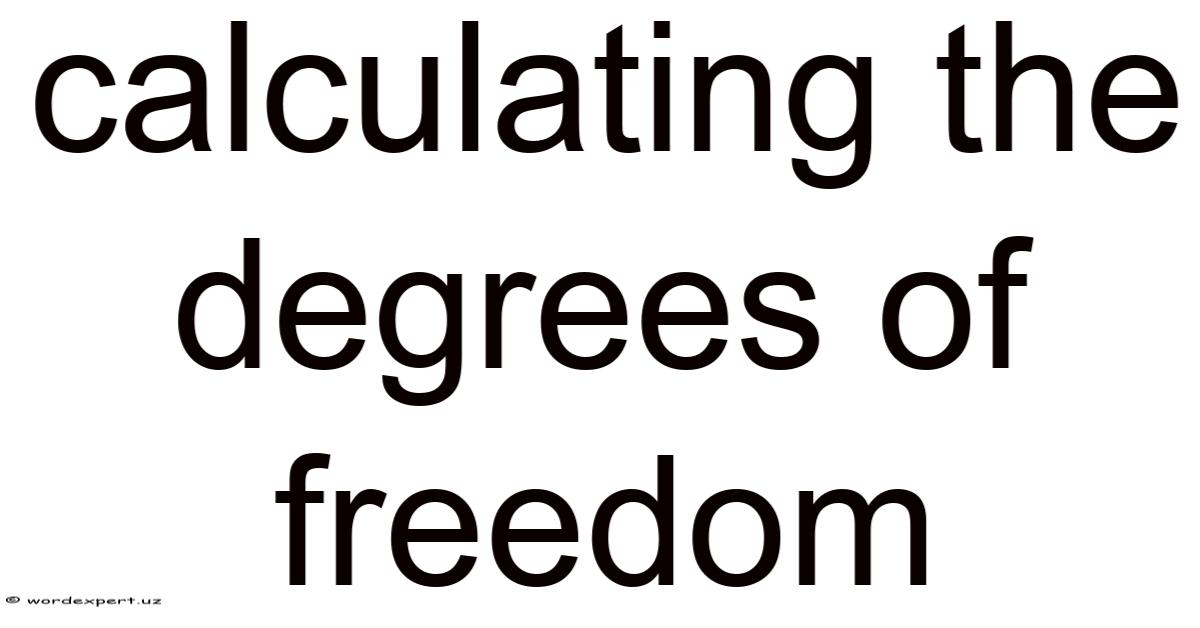 Calculating The Degrees Of Freedom